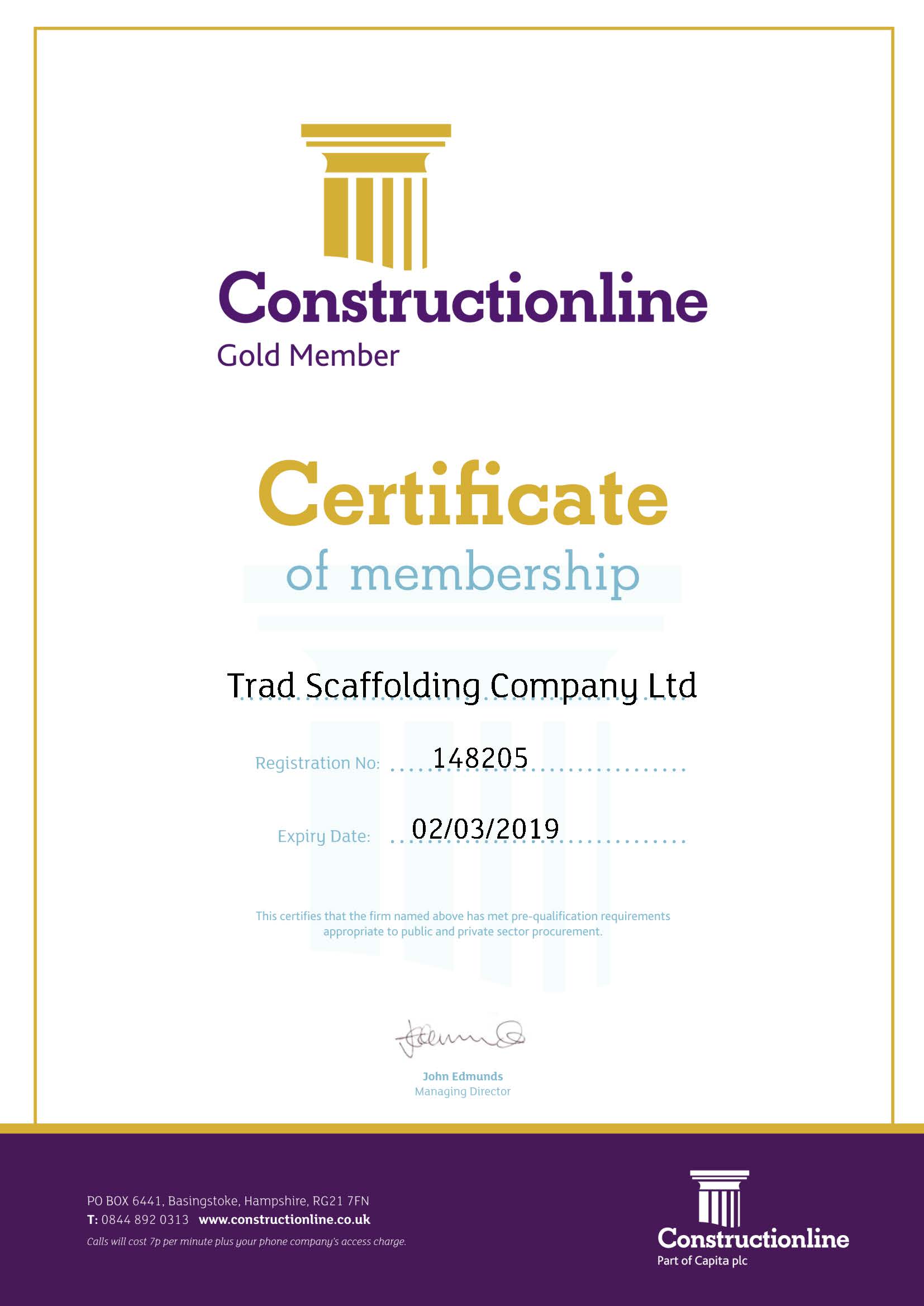 Constructionline Guidance